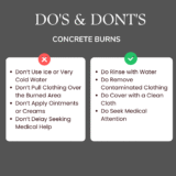 How to Treat Cement and Concrete Burns Safely